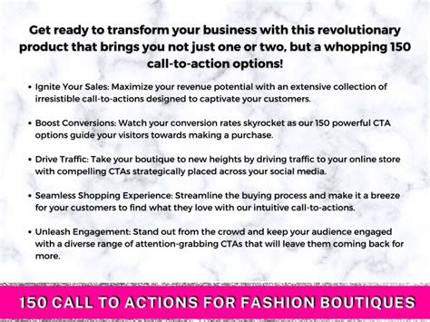 150 Call To Action Prompts For A Fashion Boutiques Cta Prompts Online Boutique Done For You