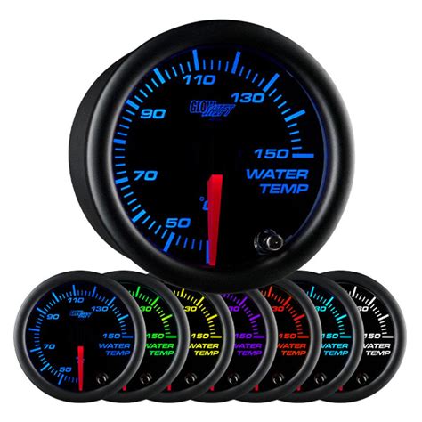 Glowshift Gauges Black 7 Color Celsius Water Temperature Gauge Gs C706 C Urotuning