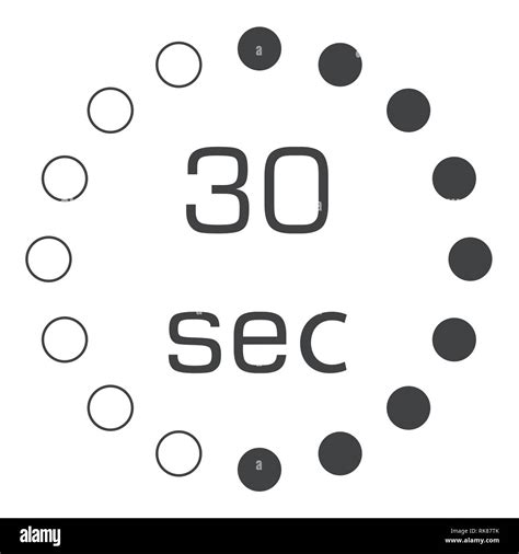 The 30 Seconds Stopwatch Vector Icon Digital Timer Clock And Watch