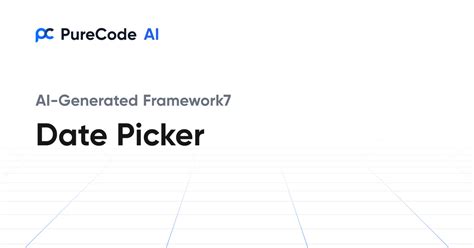 Build Great Framework7 Date Picker Components Faster Using Ai Tools
