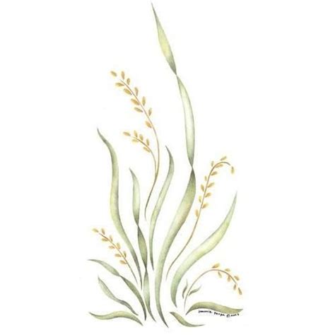 Wild Grasses Wall Stencil Stencils Wall Stencils Wild Grass