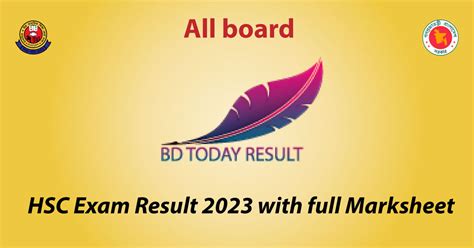 HSC Result HSC Exam Result With Full Marksheet Get Now BD Today Result