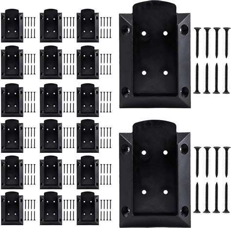 20 Pack Black Nylon Deck Railing Brackets 2x4inch Wood Railings Post
