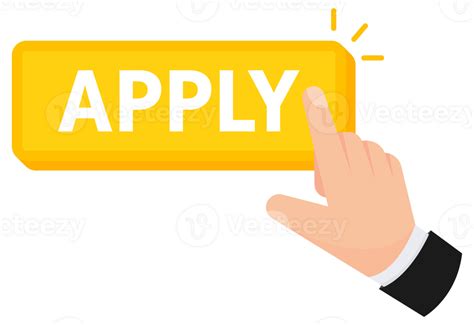 Illustration Of A Hand Interacting With An Apply Button Symbolizing
