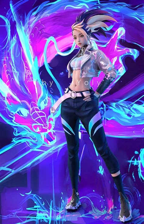 Akali Neon Akali Kda Akali Yoly