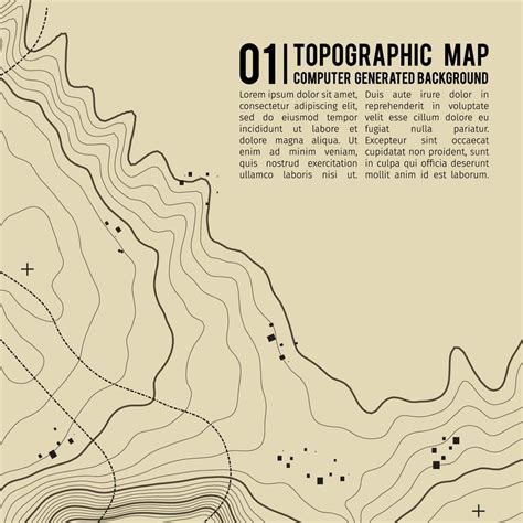 Topographic Map Background With Space For Copy Line Topography Map Contour Background