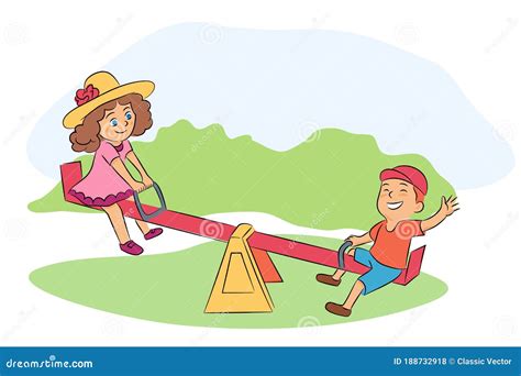 Teeter Totter Cartoon At Frank Mcbride Blog