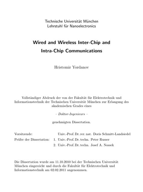 Pdf Wired And Wireless Inter Chip And Intra Chip Communications