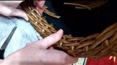 Плетёное кашпо из ротанга своими руками Урок плетение из ротанга Кашпо для цветов Оля