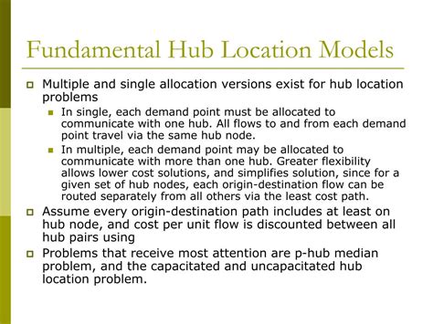 Ppt Hub Location Problems Chapter 12 Powerpoint Presentation Free Download Id6799180