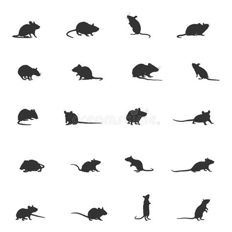 Mouse Silhouette Mouse Rat Mice Silhouette Mouse Svg Mouse Vector Stock Vector