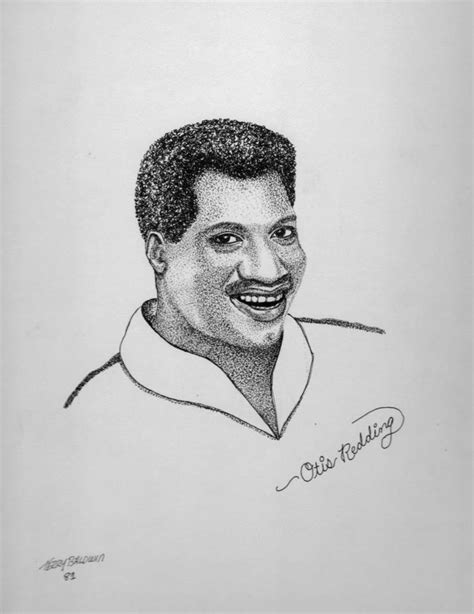 Otis Redding Portrait By Terry Baldwin Otis Redding Otis Sketches