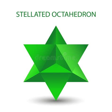 Vector Stellated Octahedron Also Called Stella Octangula And