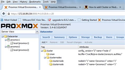 membuat cluster proxmox
