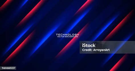 3d 빨강 파랑 테크노 추상적 배경 겹침 레이어는 조명 효과 장식으로 어두운 공간에 겹칩니다 스타일 컨셉이 잘렸습니다 배너 전단지 카드 브로셔 표지 또는 방문 페이지를 위한
