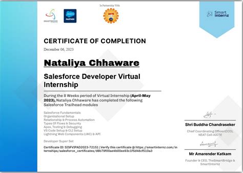 Nataliya Sheikh On Linkedin Smartinternz Salesforce Skilledonsalesforce Thesmartbridge