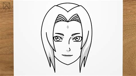 How To Draw Tsunade From Naruto Step By Step Easy Youtube