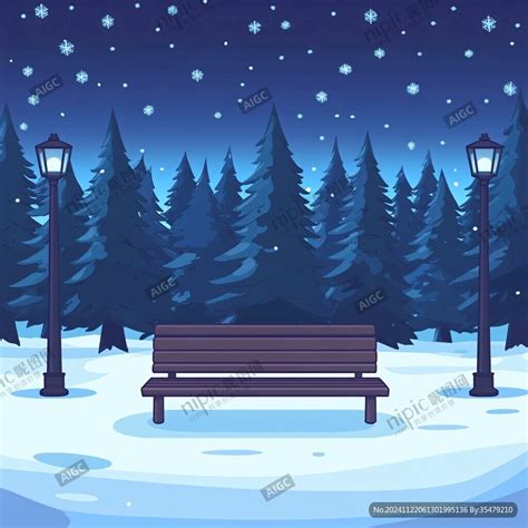 Ai创作图雪中长凳 雪中长椅 落雪的长椅 冬季木桌木凳积雪森林 冬季夜晚夜景 雪地长椅 落雪的木凳 路灯与长椅 冬日夜景 长椅路灯 雪地里的长椅 积雪的长凳 冬天夜景 夜景冬季 长椅上的雪
