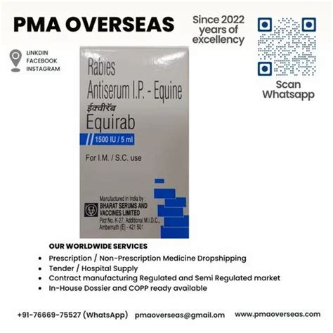 Equirab Rabies Antiserum Ip Equine At ₹ 400piece Rabies Serum In