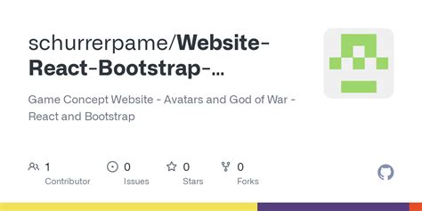Github Schurrerpame Website React Bootstrap Concept Avatars And God Of War Game Concept