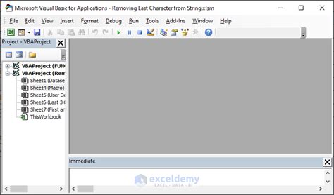How To Remove Last Character From String Using Vba In Excel