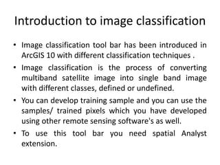 Image Classification Arc Gis PPTX