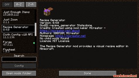 Recipe Generator Mod 1 21 4 1 20 1 Create Custom Crafting Recipes