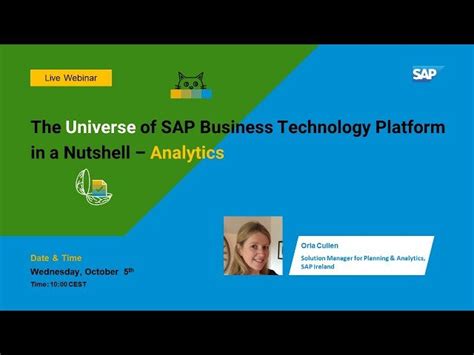 Free Video Sap Business Technology Platform Analytics Overview From