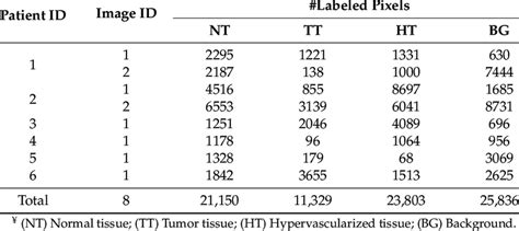 Summary Of The Test Dataset Employed For The Algorithm Validation Download Table