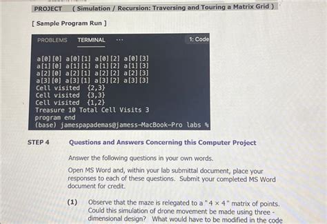 Project Simulation Recursion Traversing And