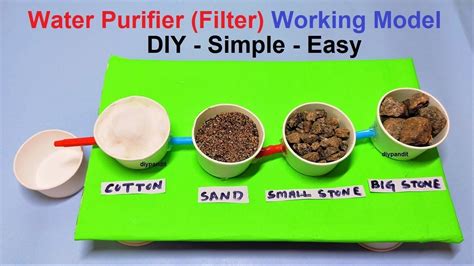 Water Purifier Filter Working Model Science Project Diy Simple And Easy Paper Cups