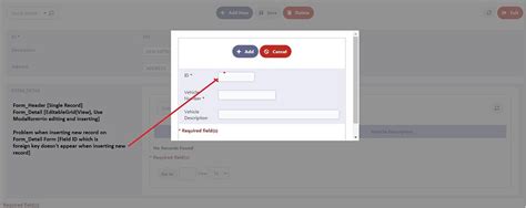 foreign key is not appear automatically as default when inserting new record on form detail that