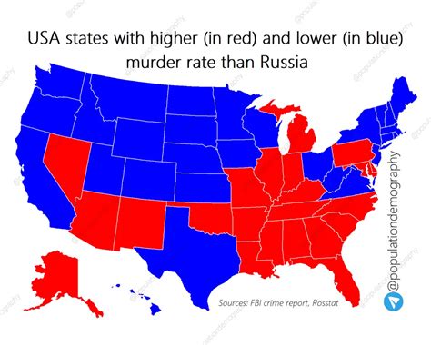 Homicide Rate In The United States Vivid Maps