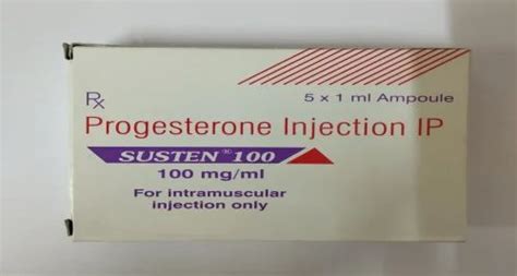 PROGESTERONE MG INJECTION SUSTEN Packaging Type Vial Packaging