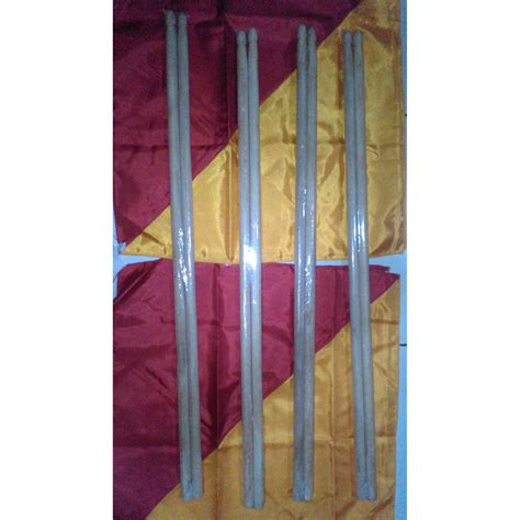 Jual 1 Pasang Stik Stick Tongkat Dan Bendera Semaphore Pramuka