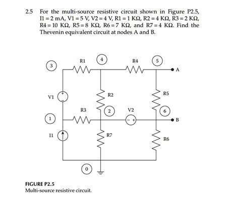 Solved Using Pspice Capture Cis Or Pspice A D 2 5 For The Multi Source Resistive Circuit Shown