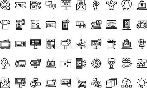 Advertisement Icons High Quality Vector Icons Collection With Editable Stroke Ideal For