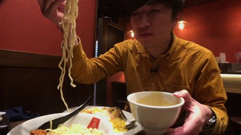 【食いしん坊】【食事動画】カレー坦々つけ麺とエビピラフを食べてるところ【飯テロ】【咀嚼音】 Youtube