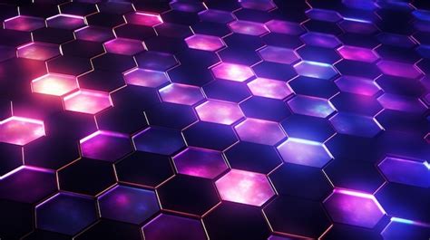 Premium Ai Image Abstract Hexagon Background