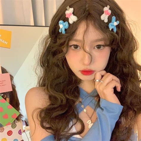 Cheng Ming Wig Womens Long Hair Black Brown Curly Hair Natural Cute Egg Roll Bangs Wool Roll