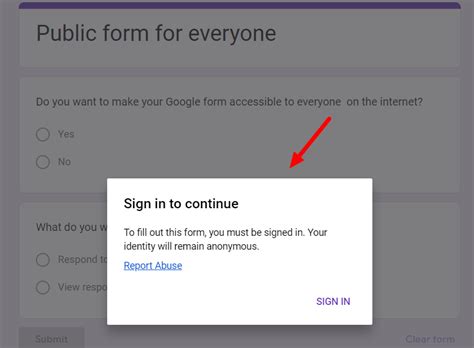 How To Make Google Forms Public For Everyone