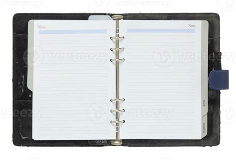 Old Notebook Open Isolated With Clipping Path For Mockup 24171677 Png