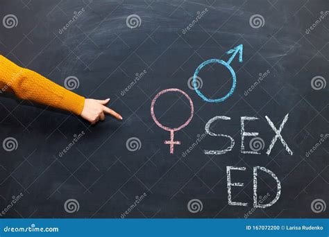 Babe Blackboard With Text SEX ED Stock Photo Image Of Closeup Background 167072200