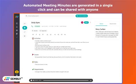 is there an ai for meeting minutes huddles app