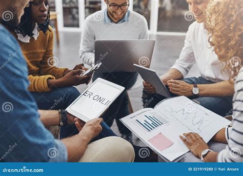 Group Tablet Screen And Business Meeting For Data Analysis Mockup