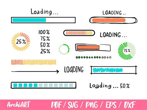 16 Loading Bar Svg Bundle Loading Svg Loading Icon Svg Loading