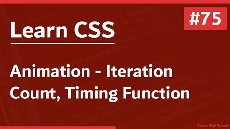 learn css in arabic 2021 75 animation iteration count timing