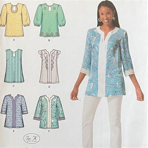 Easy Loose Fitting Tunic Pattern Simplicity 2448 Uncut Tunic