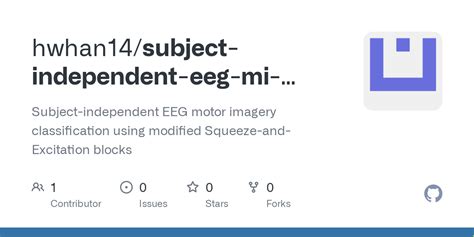 Github Hwhan14 Subject Independent Eeg Mi Classification Subject Independent Eeg Motor
