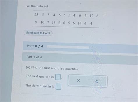 Solved For The Data Set Chegg Com